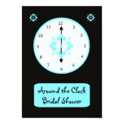 Around The Clock Bridal Shower Invitations | FunBridalShowerInvitations