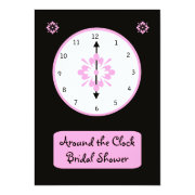 Around The Clock Bridal Shower Invitations | FunBridalShowerInvitations