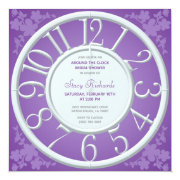 Around The Clock Bridal Shower Invitations | FunBridalShowerInvitations